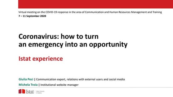 UNECE Dissemination and Communication Workshop | PPT