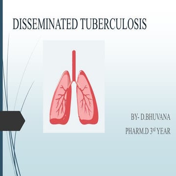 Disseminated tuberculosis ppt1 | PPTX