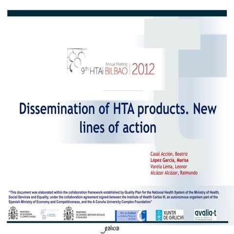 Health Technology Assessment : Interpreting a HTA report | PPT