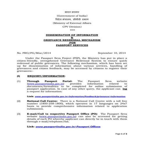 Dissemination of information | PDF