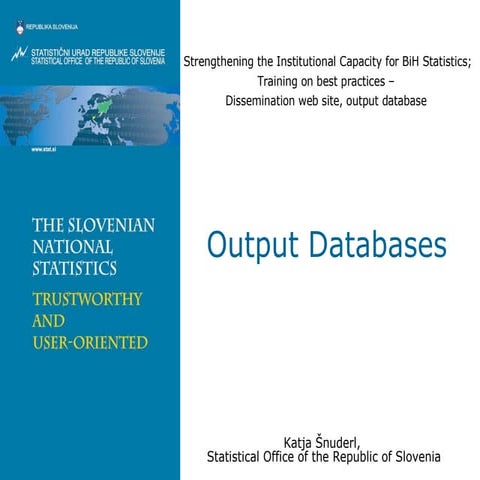 Dissemination: Output Databases | PPT | Databases | Computer Software and Applications