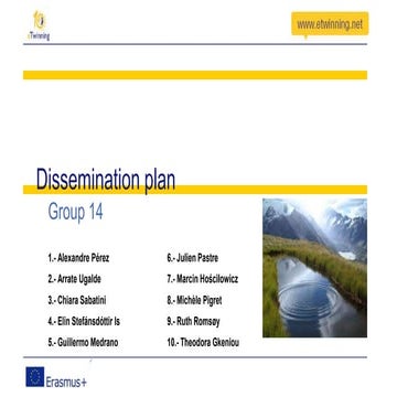 Dissemination plan group14 | PPT