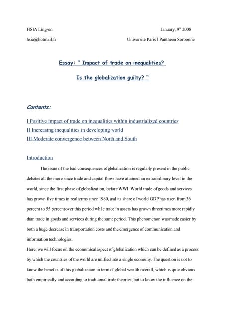 Meeting 4 - Stolper - Samuelson theorem (International Economics) | PPTX