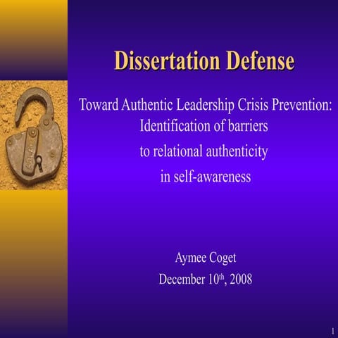 DOCTORAL RESEARCH Dissertation Defense 120908 | PPT