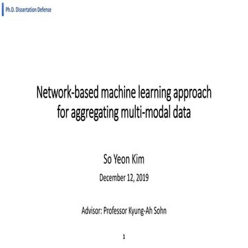 Network Based Machine Learning Approach For Aggregating Multi Modal