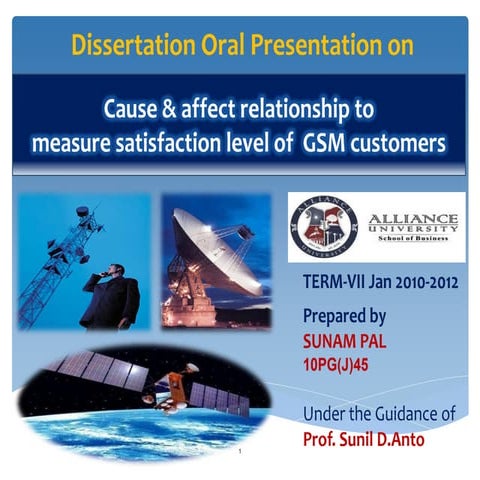 Market research on telecom GSM service ppt on | PDF