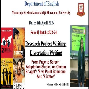 From Page to Screen: Adaptation Studies on Chetan Bhagat's 'Five Point ...