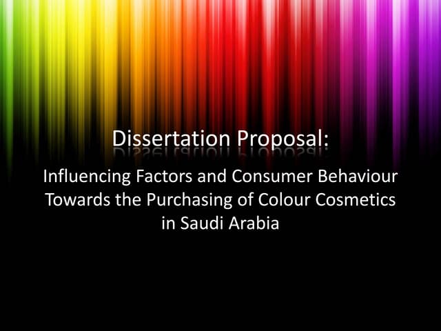 How to Defend your Thesis Proposal like a Professional | PPT