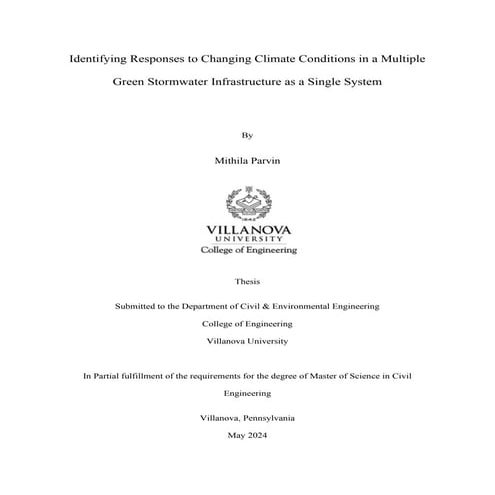 Identifying responses to changing climate condition in a multiple green ...