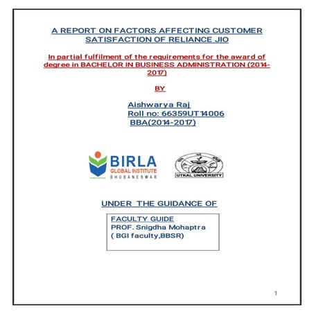 Dissertation report | PDF