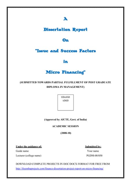 BITS MS- Dissertation Final Report | PDF