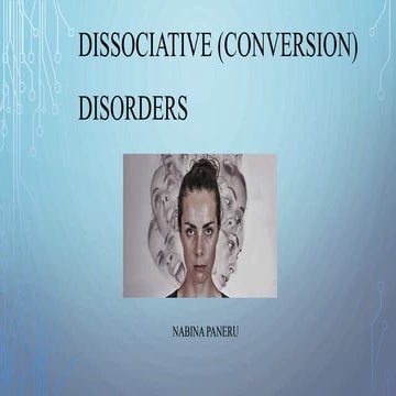 Dissociative disorder | PPTX