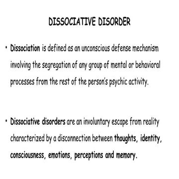 mental health associated DISSOCIATIVE DISORDER .pptx