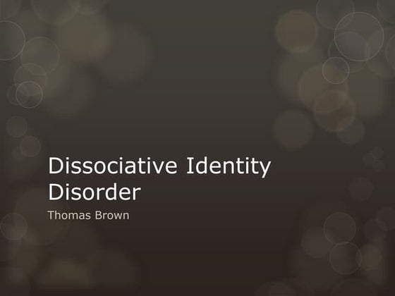 AP_Dissociative_Disorders.power point presentation | PPT