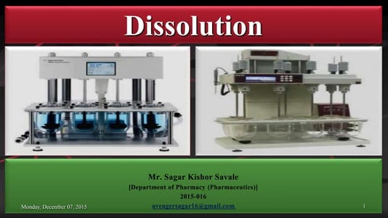 Dissolution methods | PPT