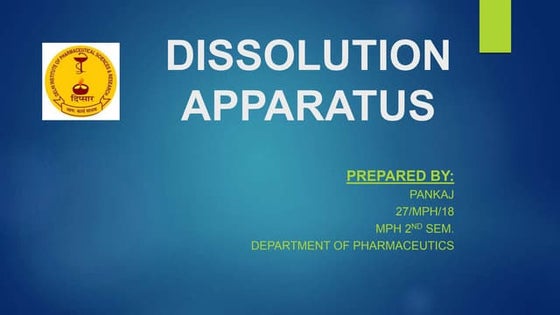 Disintegration and dissolution tests | PPTX | Pharmaceutical Industry ...