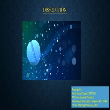 Dissolution