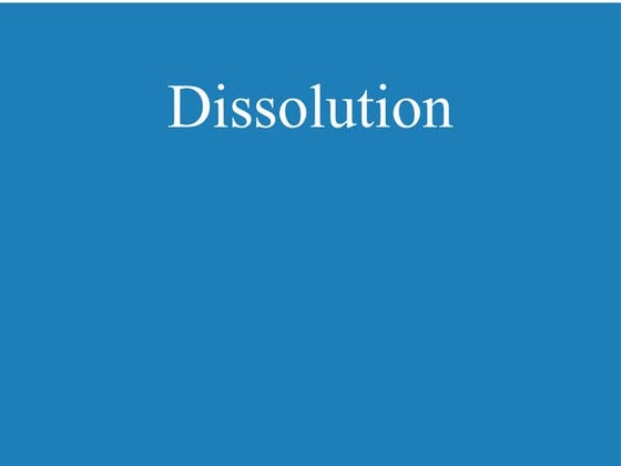Dissolution | PPTX | Chemistry | Science