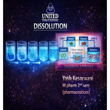 dissolution rate dissolution process noyes whitney eqution | PDF