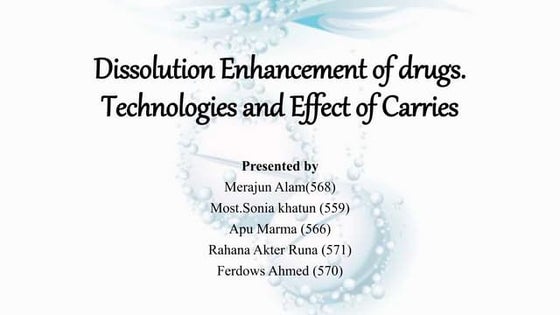 Solubilization | PPT | Chemistry | Science