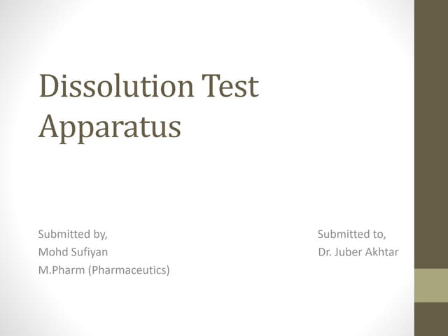 Dissolution apparatus.ppt