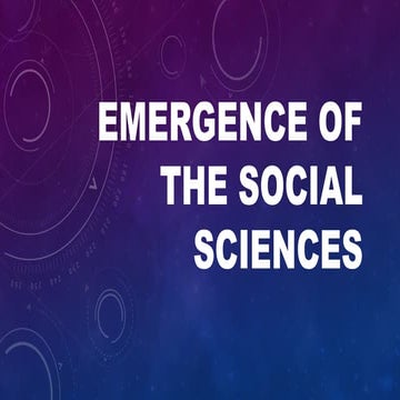 DISS_reviewer.pppt Emergence of social sciences | PPT