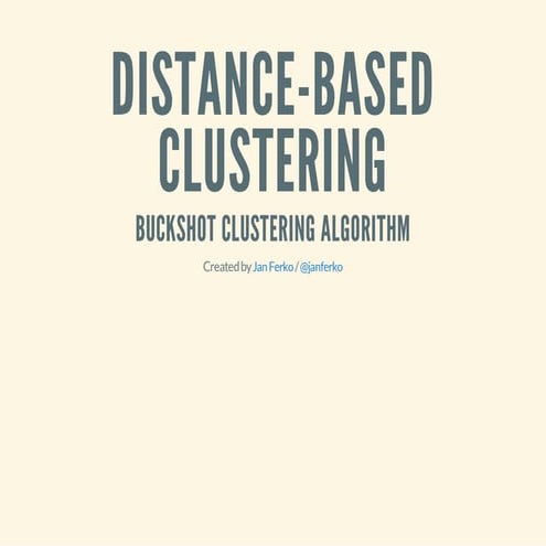 Distance-based Text Clustering | PDF
