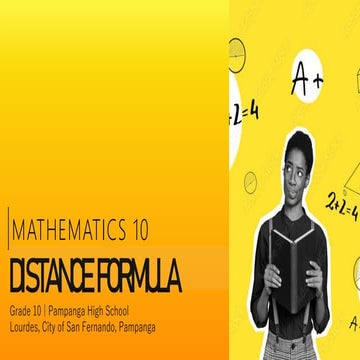 DISTANCE FORMULA (GRADE 10 MATH) | PPTX