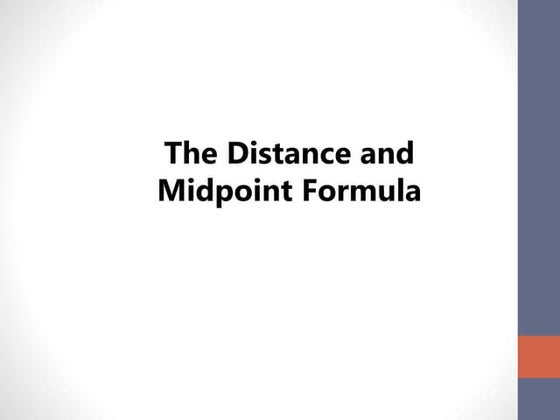 Distance Formula in math and geometry.ppt