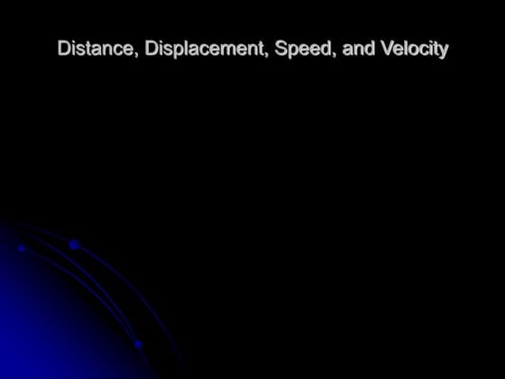 Distance vs- Displacement.ppt for grade 7 | PPT