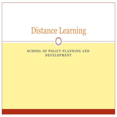 Distance Learning | PPT