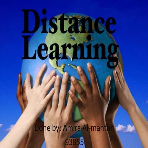 Distance learning | PPT