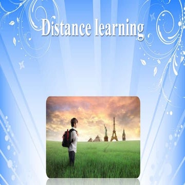 Distance learning | PPT