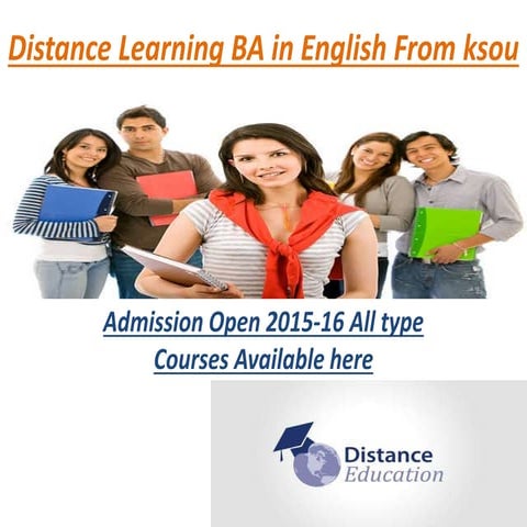 Distance learning ba in english from ksou | PPTX