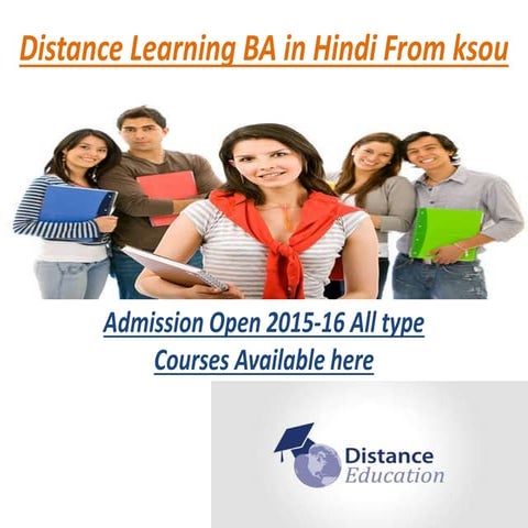 Distance learning ba in hindi from ksou | PPTX