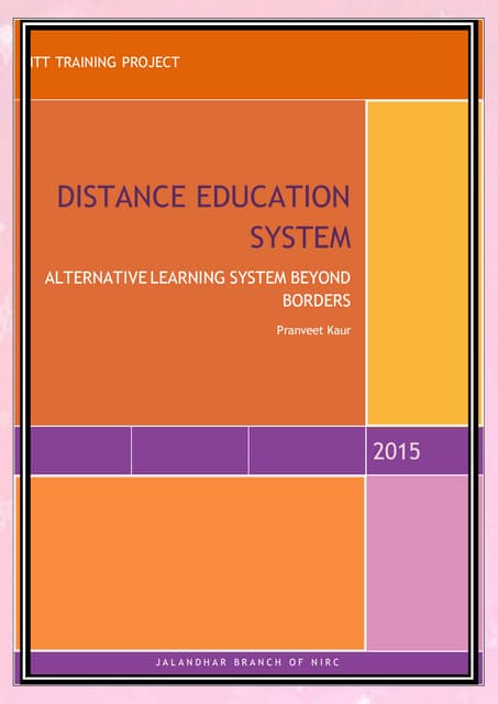 Distance learning | PPT