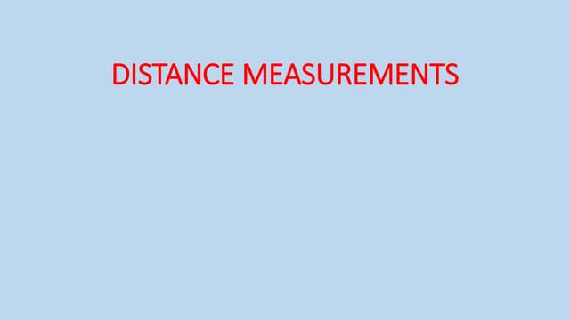 Electronic Distance Measurement (EDM) for Surveying | PPTX