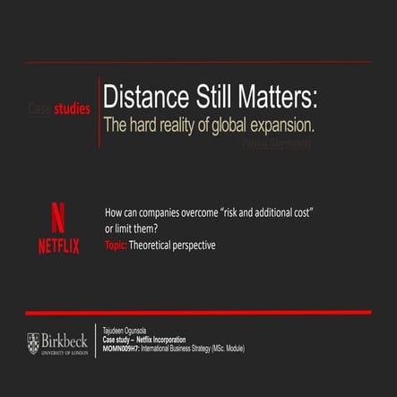 Netflix Incorporation | PPTX