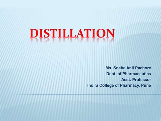 Distillation | PPT