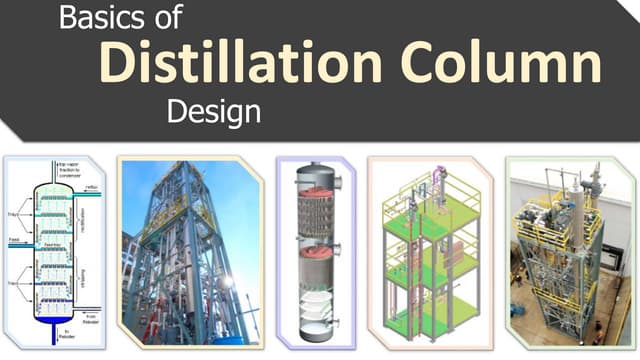 Trays in distillation column | PPTX