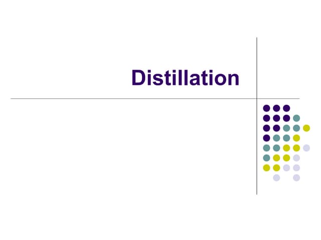 Trays in distillation column | PPTX