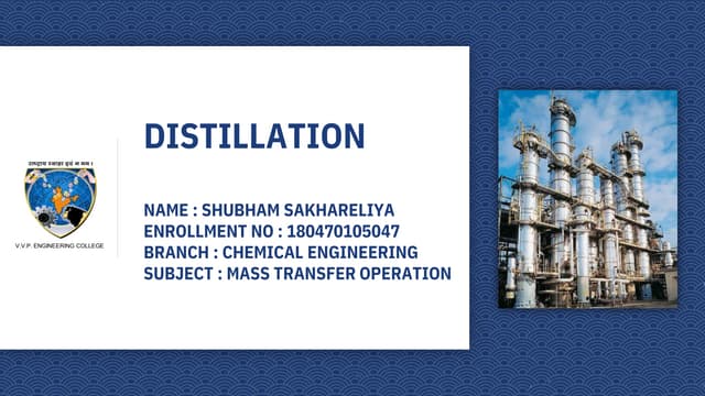 Distillation Column | PPT