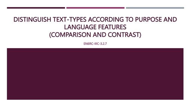 Compare and contrast_ppt | PPT