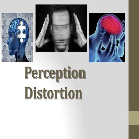 Distortion in perception in organisational behaviour | PPTX