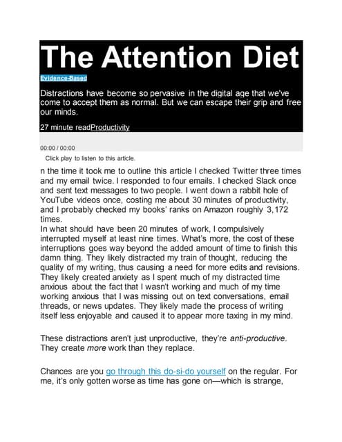 Breaking Bad Habits | PDF