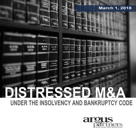 Distressed M&A under the Bankruptcy Code | PDF