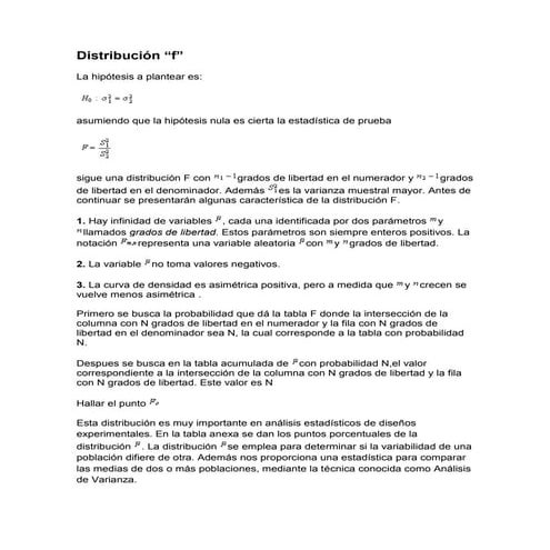 Distribución f | DOC
