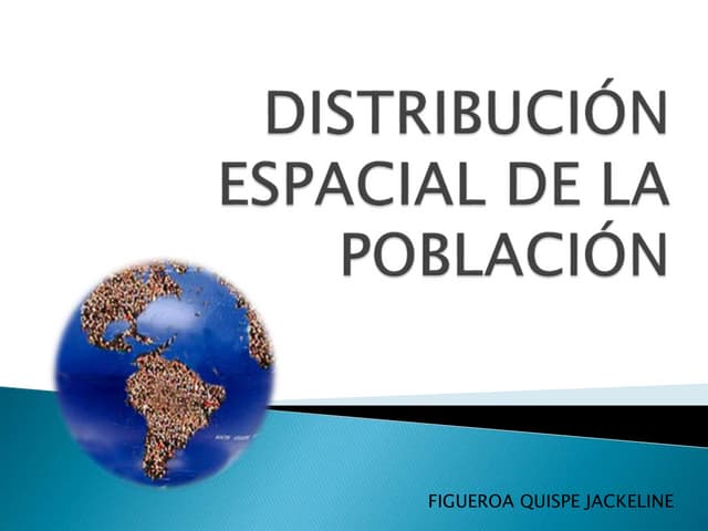Distribución Espacial De La Población Ppt