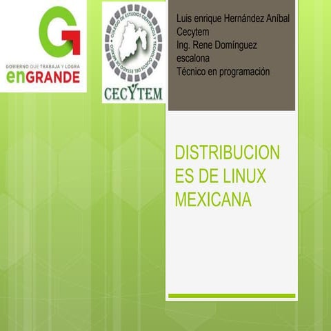 15.Distribuciones Linux mexicanas | PPTX