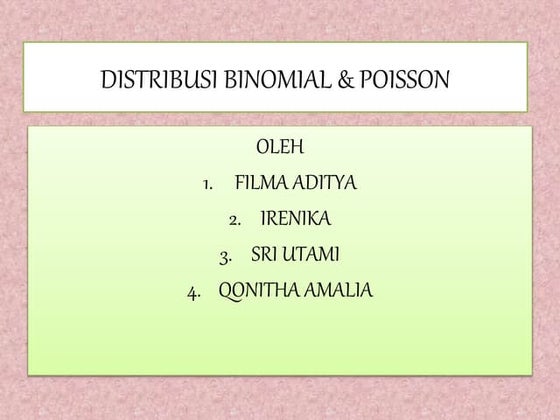 Distribusi poisson | PDF